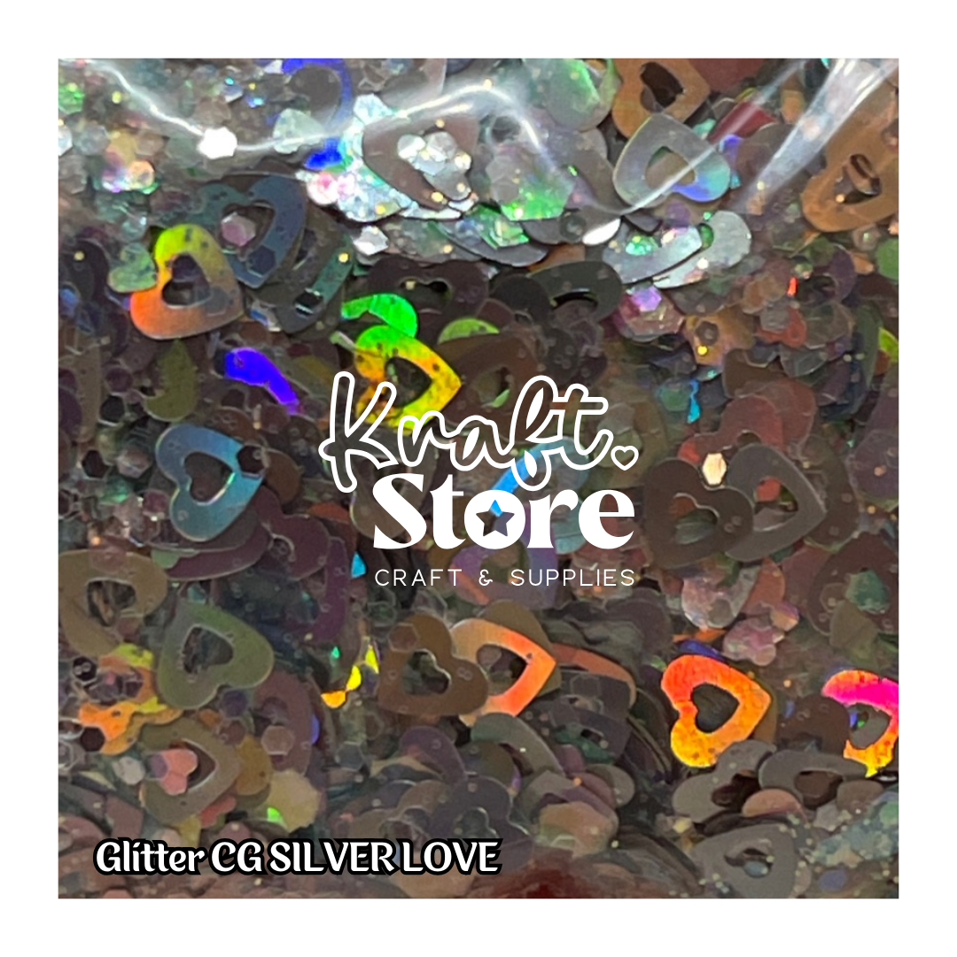 Chunky Glitters Plateados – KraftStore