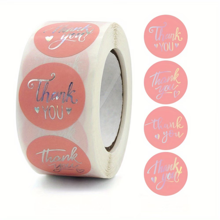 Rollo de Stickers Thank You – KraftStore